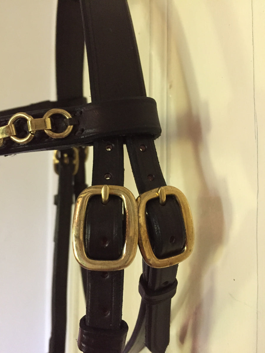 English Leather In Hand Show Stallion Bridle. – Welsh Cob Shop